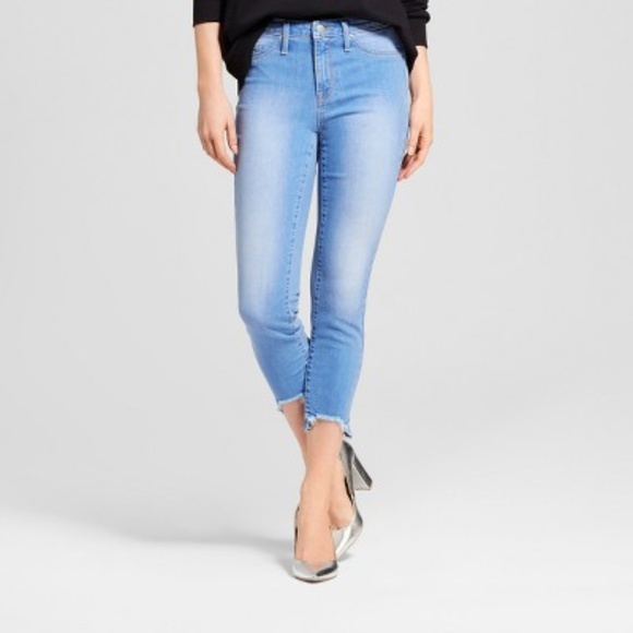 Mossimo Supply Co. | Jeans | Nwt Highrise Shark Bite Hem Cropped Jean ...
